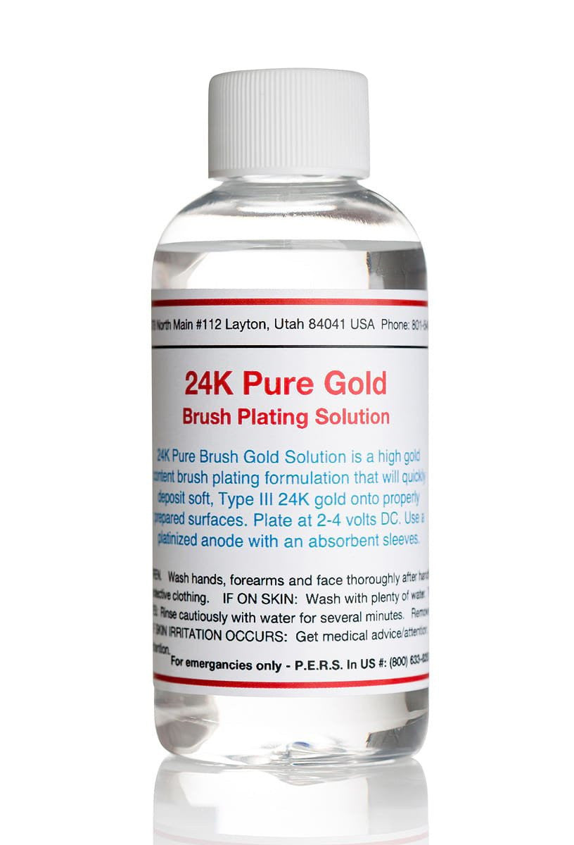 24K Pure Brush Gold Plating Solution – Gold Plating Services