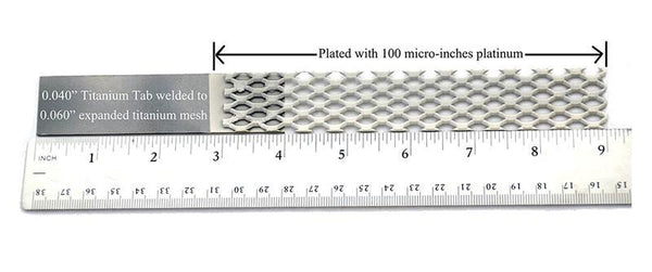 Anode Stock - Platinum Plated Titanium Lab Anode – Gold Plating Services